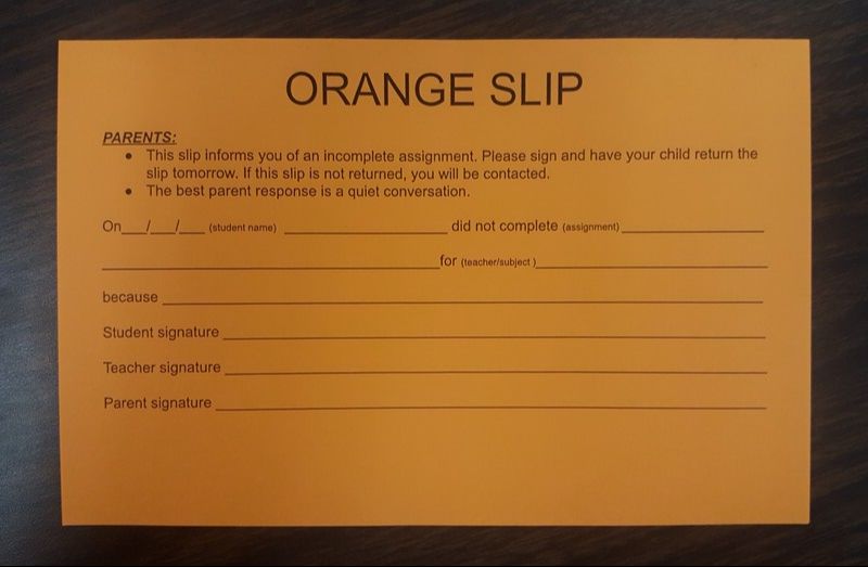 The Power of the Orange Slip - Pacific Northern Academy